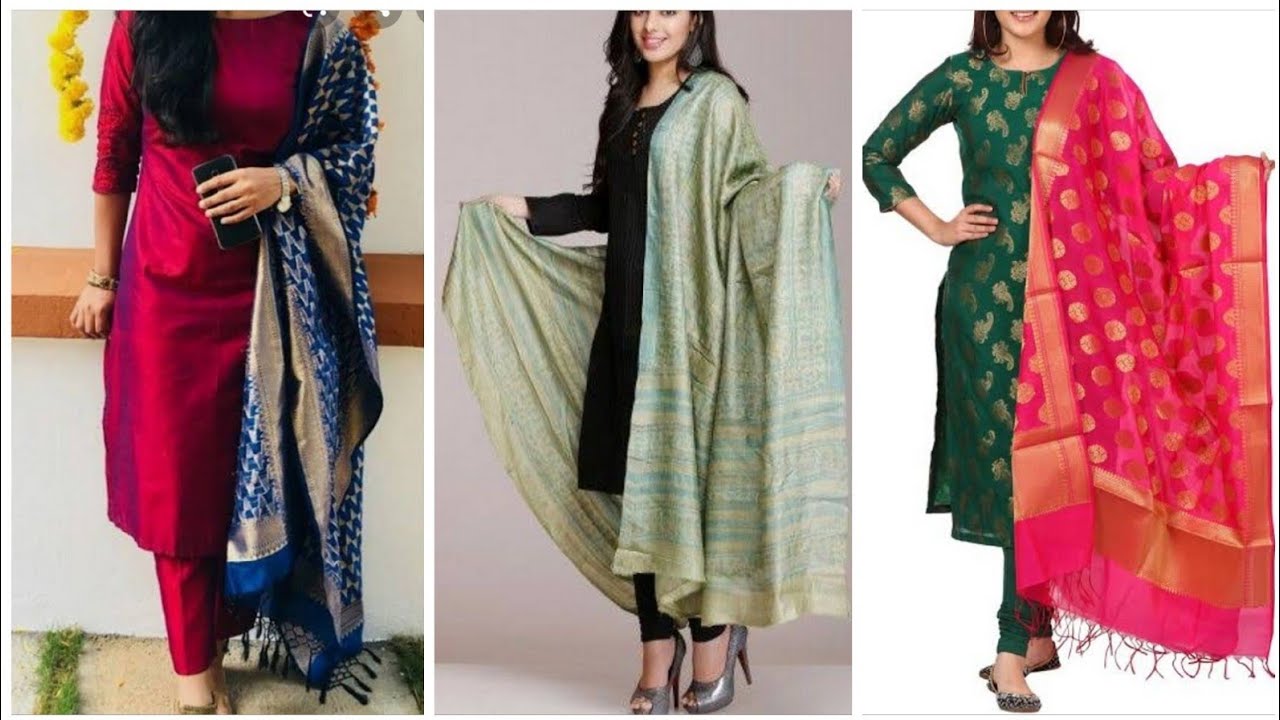 Silk suit latest colour and design..... - YouTube