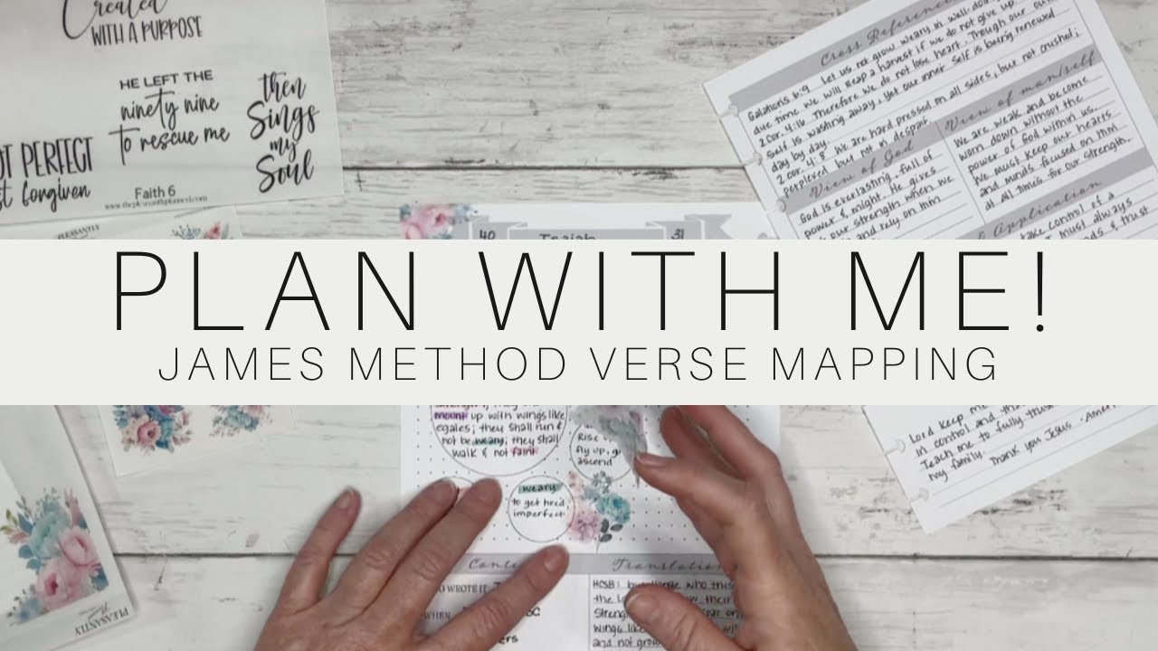 Plan With Me! | The James Method Verse Mapping | After The Pen ...