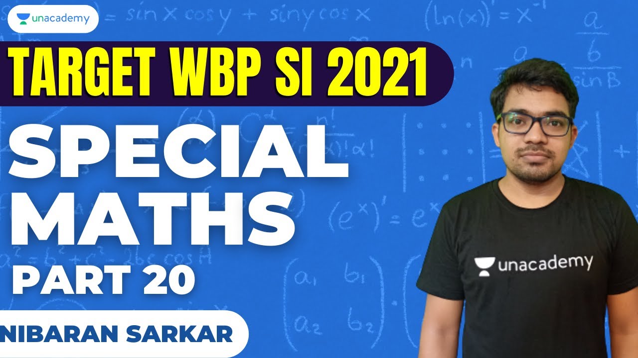 Target WBP SI 2021 | SPECIAL MATHS | CLASS -20 | WBPSC | Nibaran Sarkar ...