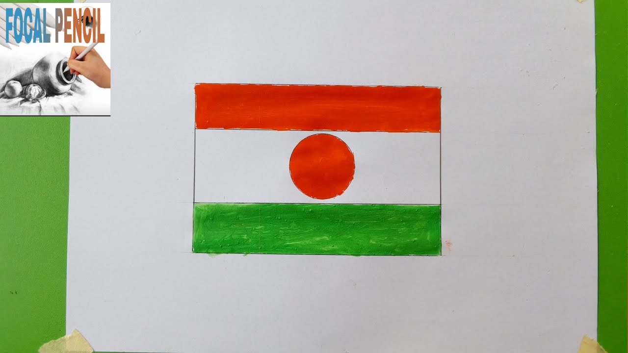 How to draw Flag of Niger - YouTube