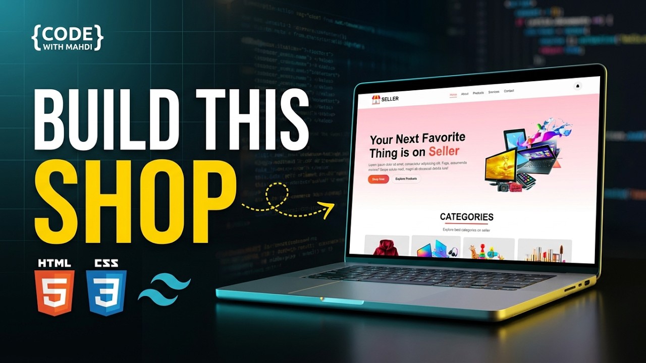 How To Make An E-Commerce Website Using HTML & CSS - YouTube