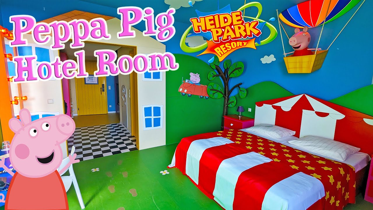 Peppa Pig Room Tour | Abenteuerhotel | Heide Park Germany (April 2024 ...