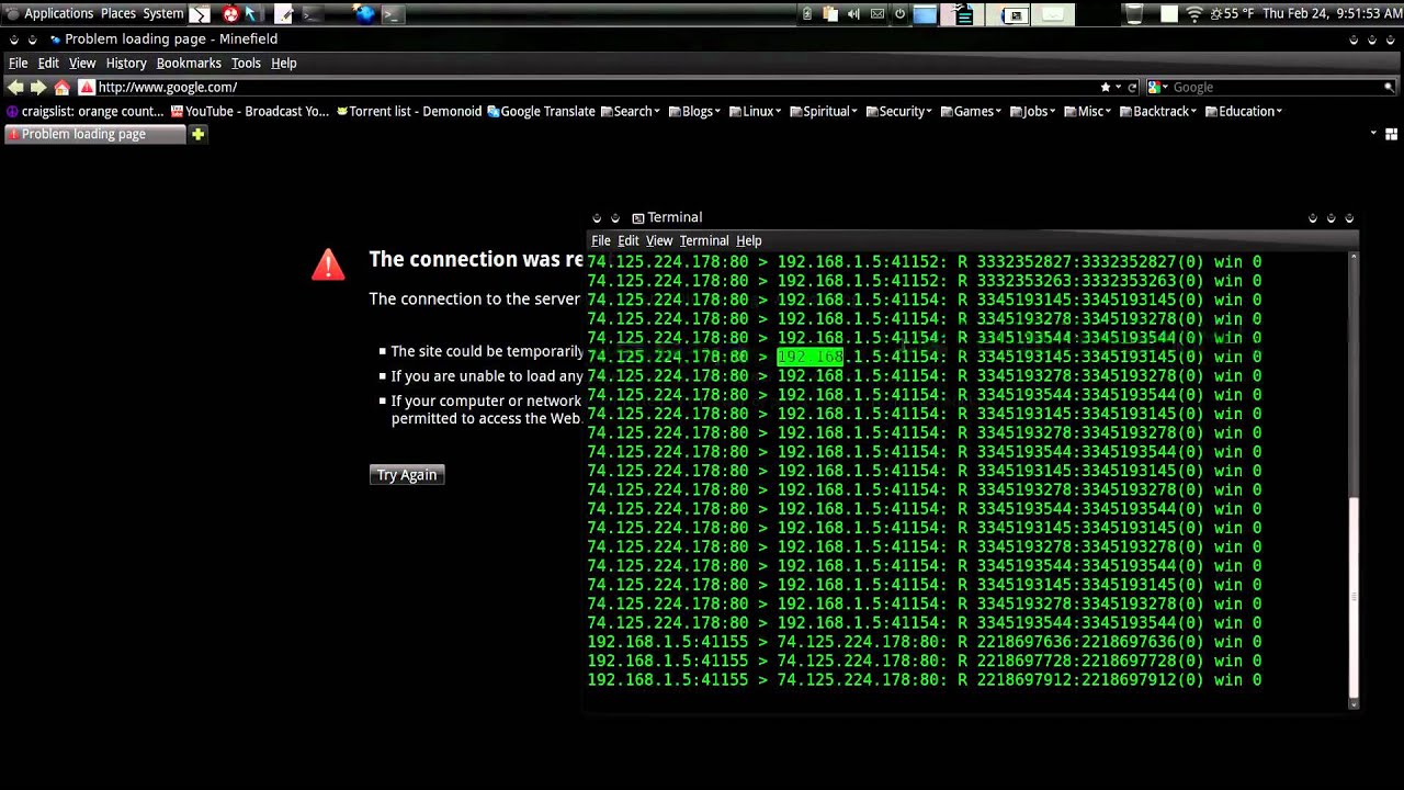 Using Tcpkill To Kill Connections Ubuntu 10.04 - YouTube