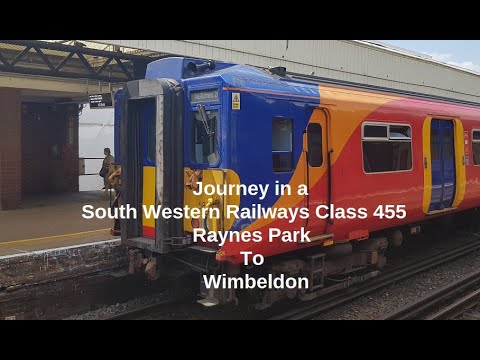 Journey on a South Western Railway Class 455 Raynes Park to New Malden ...