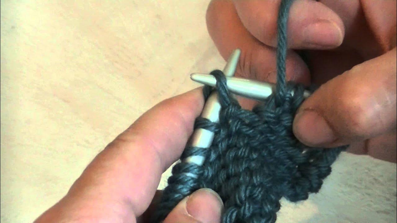 apprendre le tricot - tricoter la maille à l'envers - YouTube