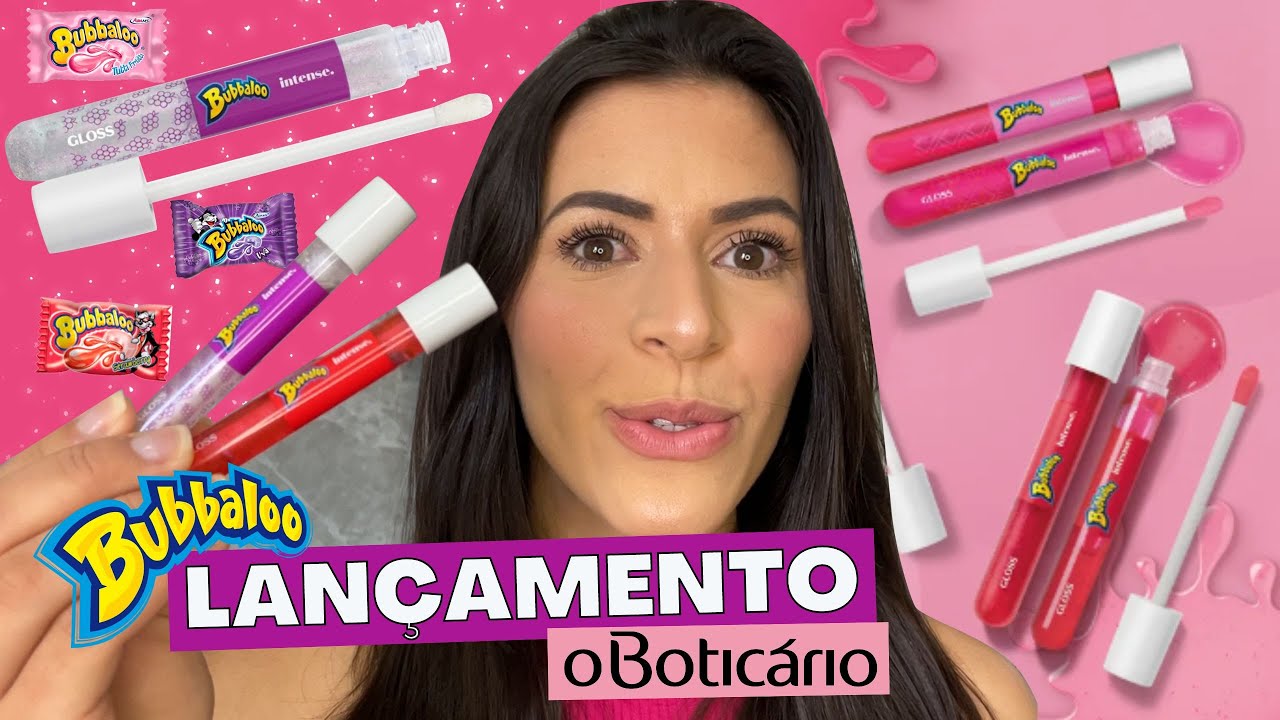 GLOSS LABIAL BUBBALOO MORANGO E UVA Intense LANÇAMENTO O BOTICÁRIO ...