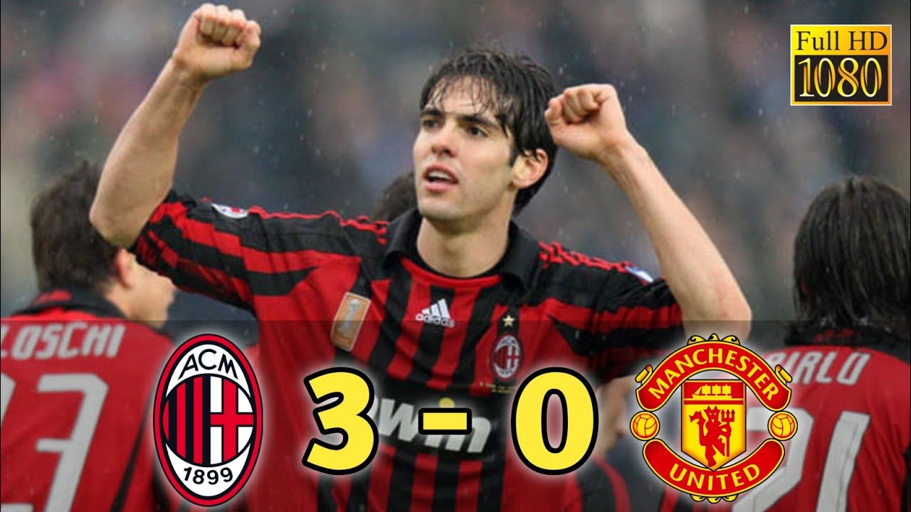 AC Milan vs Manchester United 3-0 II Highlights & Goals II UCL 2007 ...