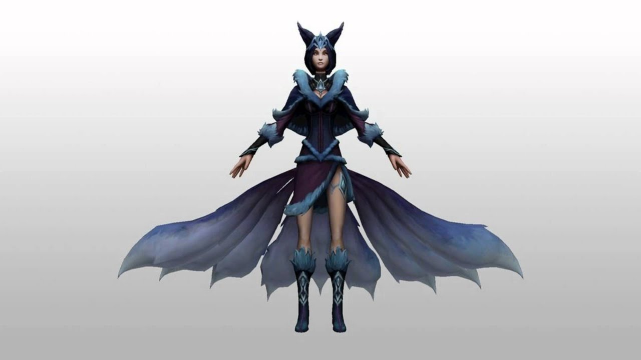 League of Legends - Ahri Patch Skins (3D in game pics) - YouTube