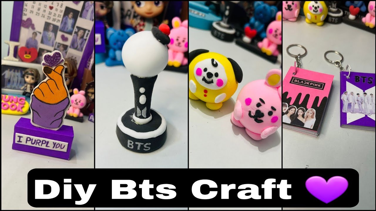 Bts Craft And Diy | How to make bts Craft #bts #diybts - YouTube