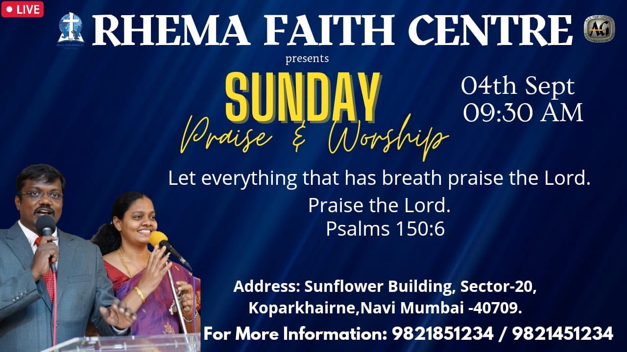 Rhema Faith Centre | Sunday Live Worship | 04 Sep 2022 | Pastor Simeon ...