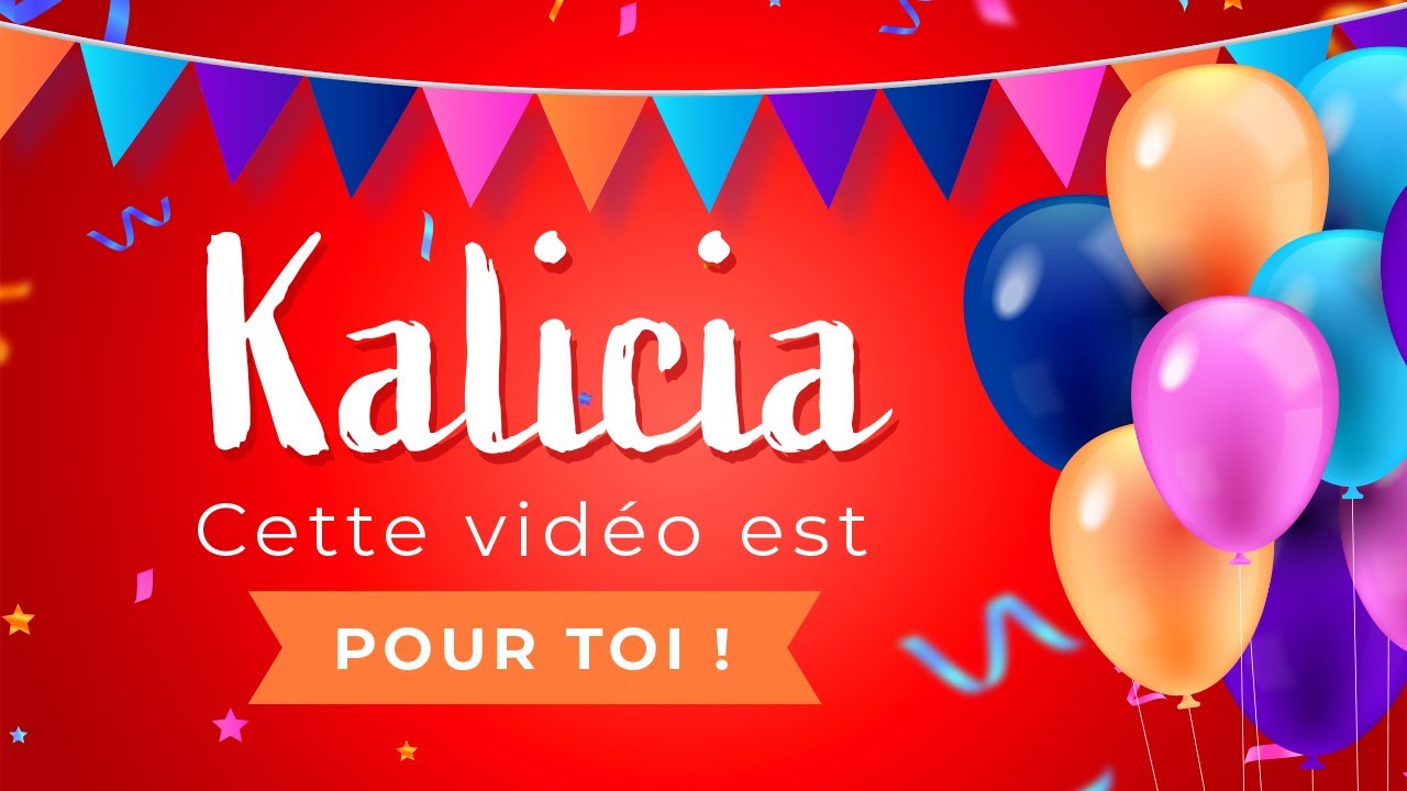 🎂 Chanson joyeux anniversaire Kalicia - Les chatons les plus mignons 🎂🎉 ...