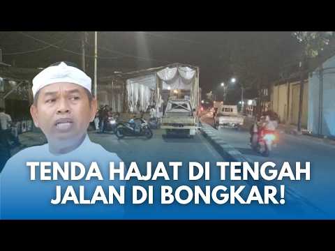 Nasib Pemilik Hajatan di Majalaya setelah Tenda di Tengah Jalan Dibongkar  Intruksi \