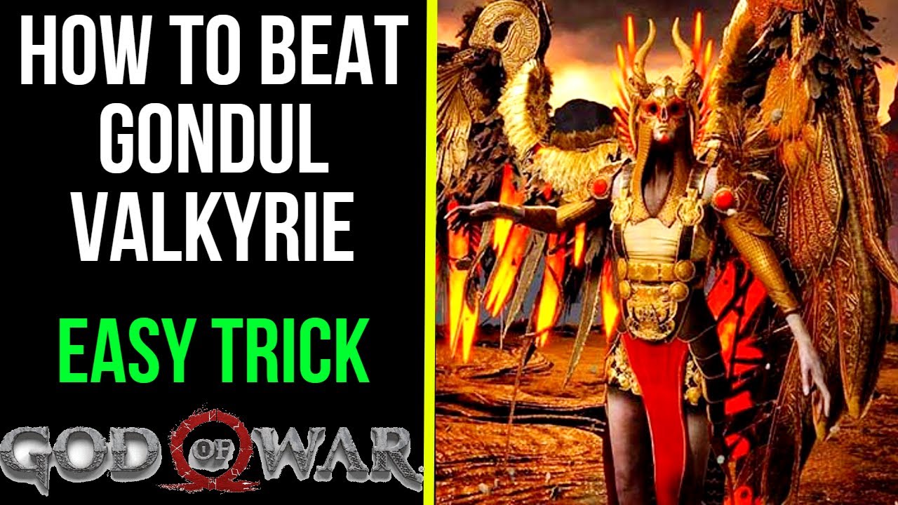 God of War - How to Beat Gondul Valkyrie | Muspelheim Valkyrie | Gondul ...