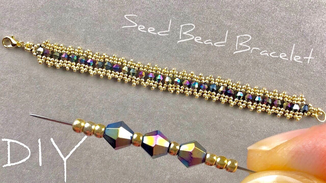Seed Bead Bracelet Tutorial: Beads Jewelry Making for Beginners - YouTube
