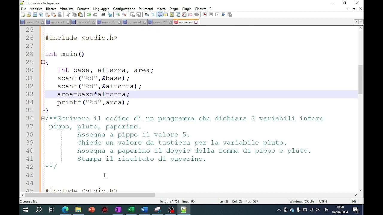 4 - Programmazione C/C++: Laboratorio 1 (prima parte) - YouTube