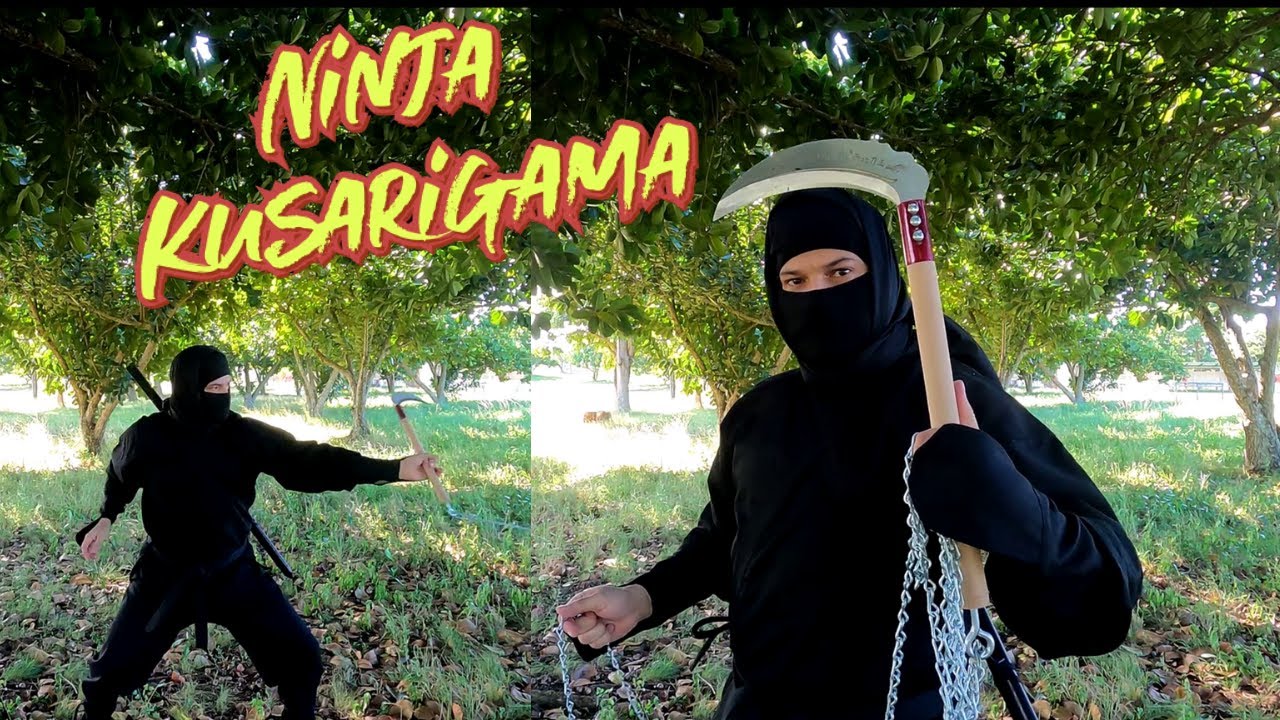 NINJA KUSARIGAMA CONSTRUCTION 👺 #ninja #kusarigama #ninjaweapon - YouTube