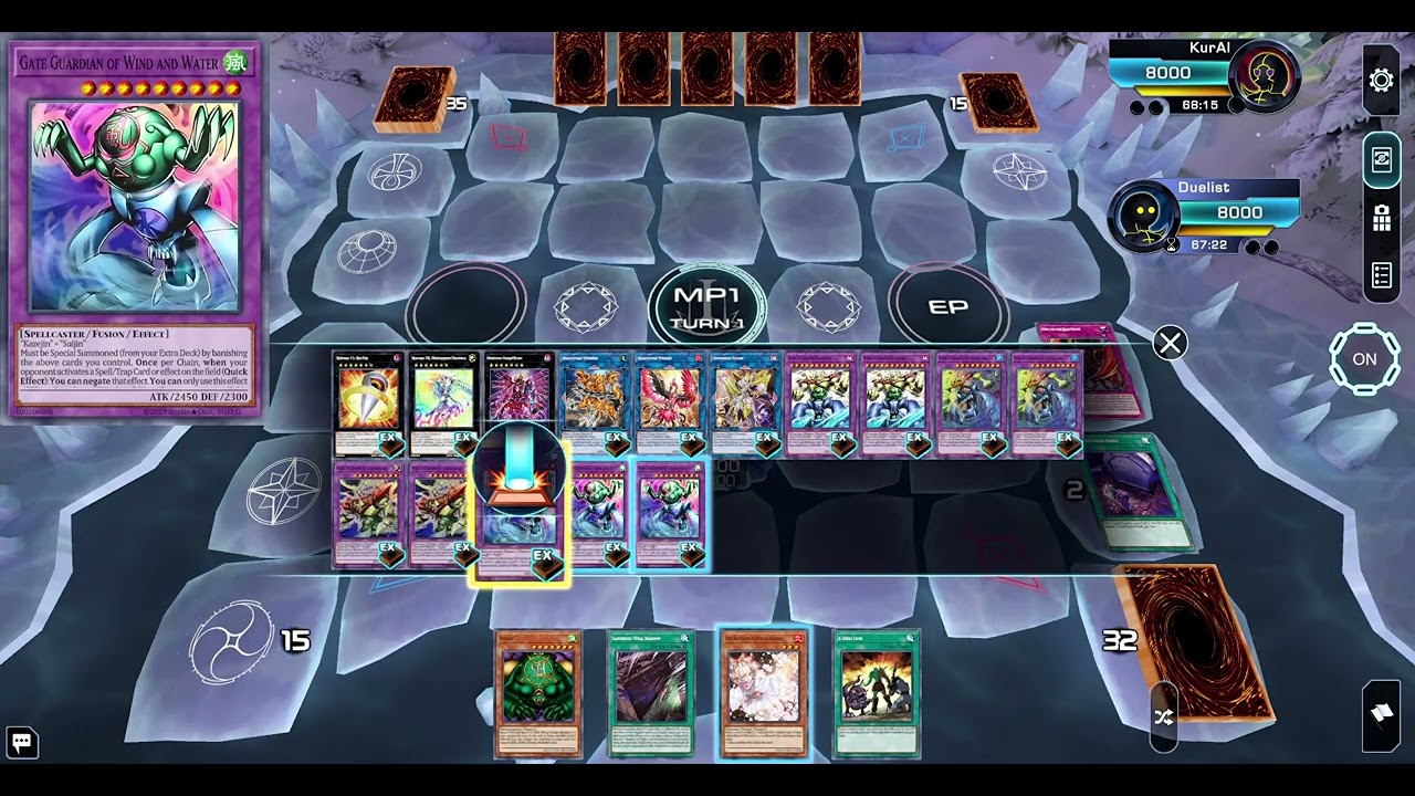 YGO Omega bug (Labyrinth Wall Shadow, Gate Guardian of Wind and Water)