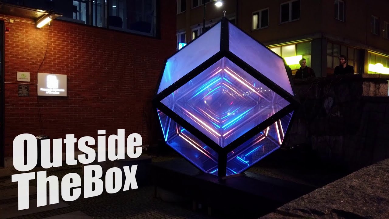 Rhombic dodecahedron Infinity Mirror - Norrköping Light Festival 2020 ...