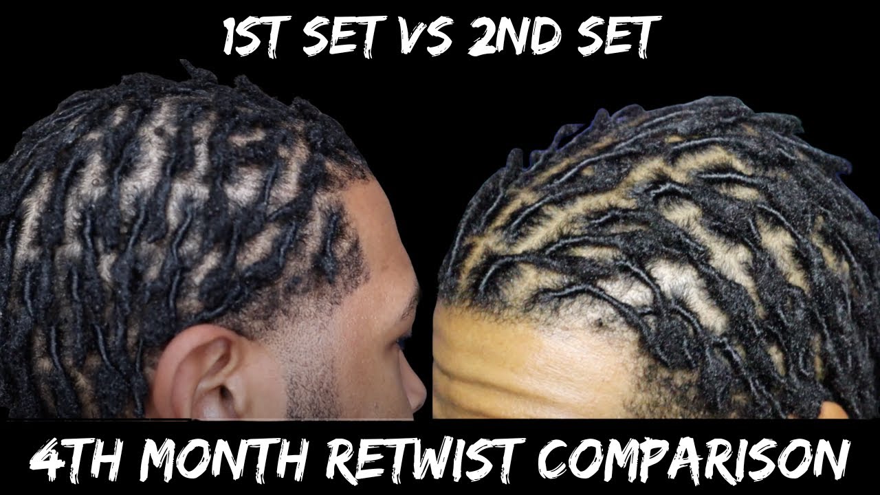 1ST SET VS 2ND SET: 4TH MONTH RETWIST - YouTube