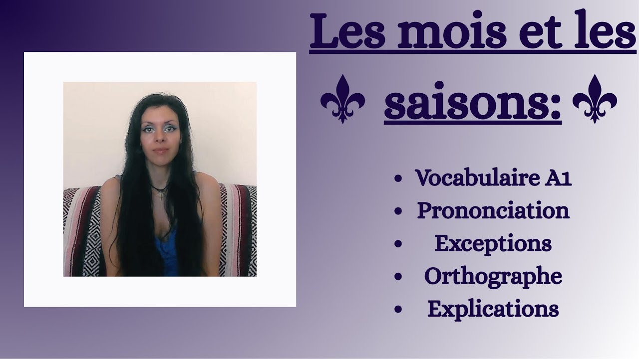 Les mois et les saisons en français/I mesi e le stagioni in francese ...