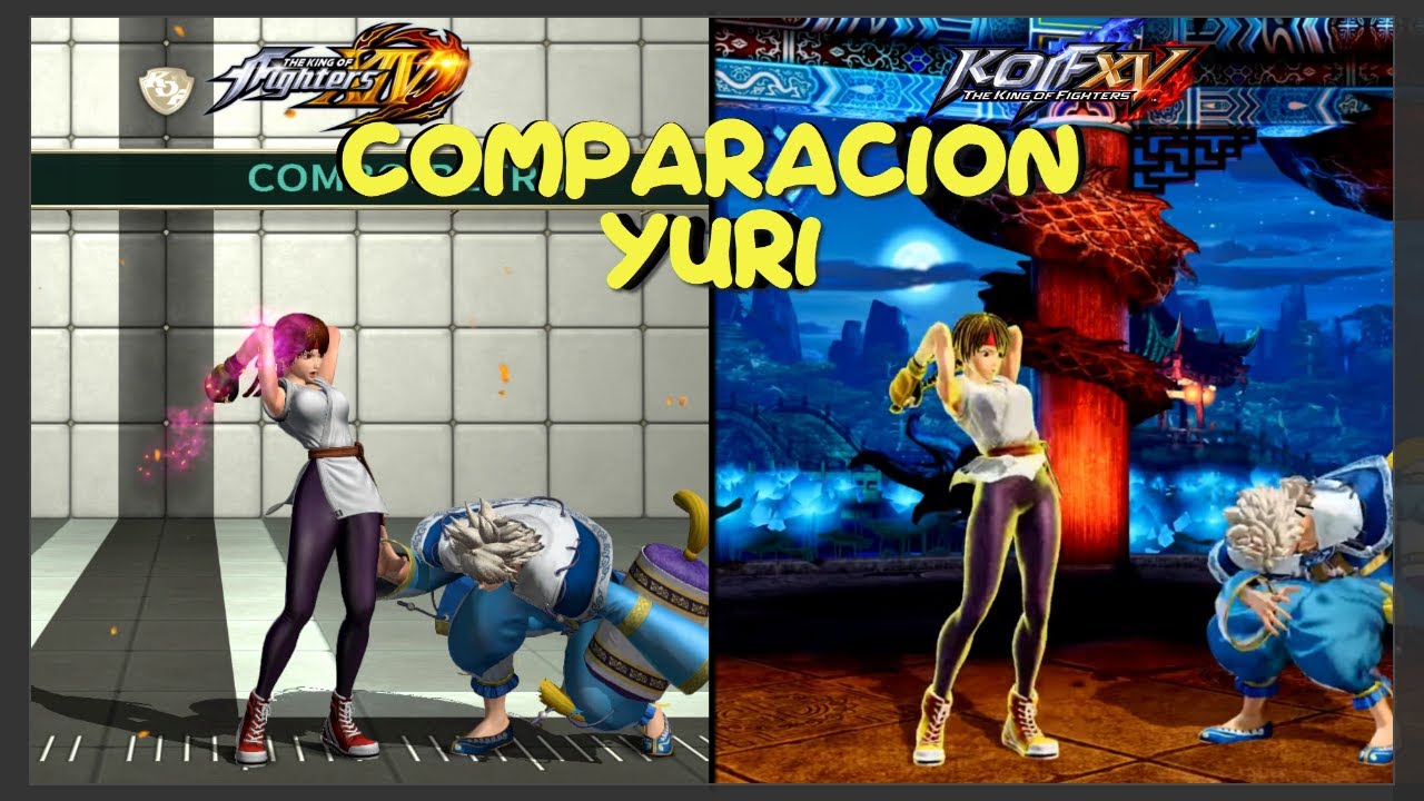 KOF XV YURI SAKAZAKI trailer y comparacion con su version KOF XIV - YouTube