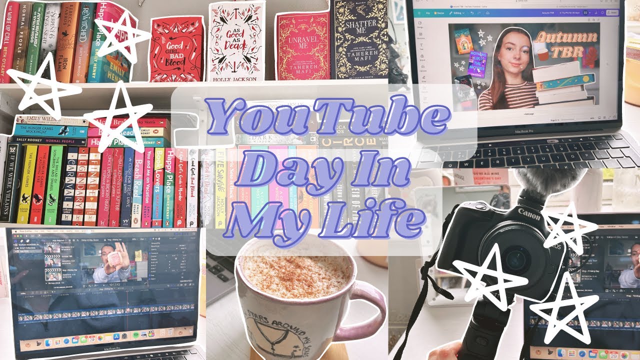 VLOG: YouTube Day In My Life - Filming Book Videos, Makeup Routine ...