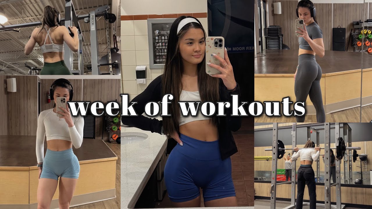 FULL WEEK OF WORKOUTS: my current split! 7-day split (Detailed and ...