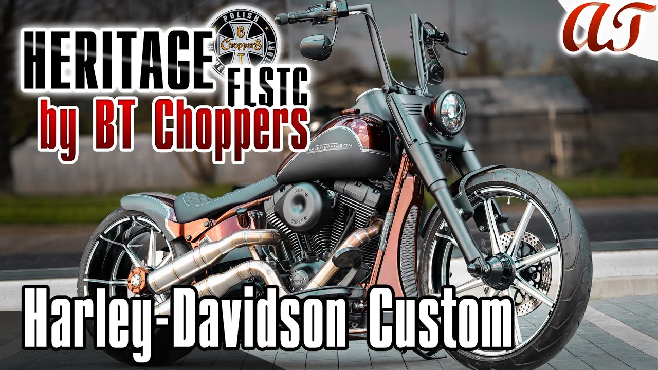 Harley-Davidson HERITAGE FLSTC Custom by BT Choppers * A&T Design - YouTube