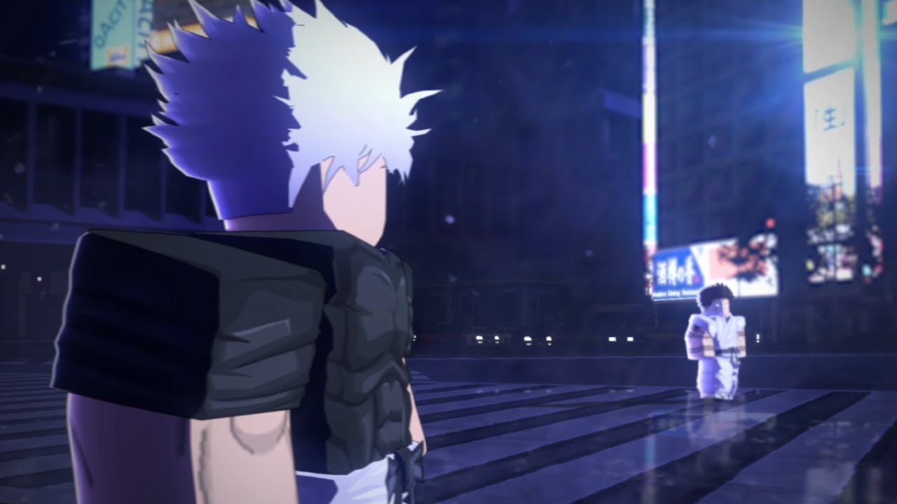 Roblox gojo vs sukuna fan animation progress 1 - YouTube