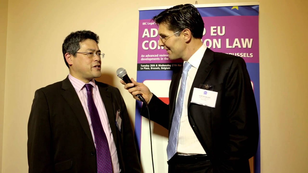 Bruno Augustin of EY at IBC Legal's Advanced EU Competition Law ...