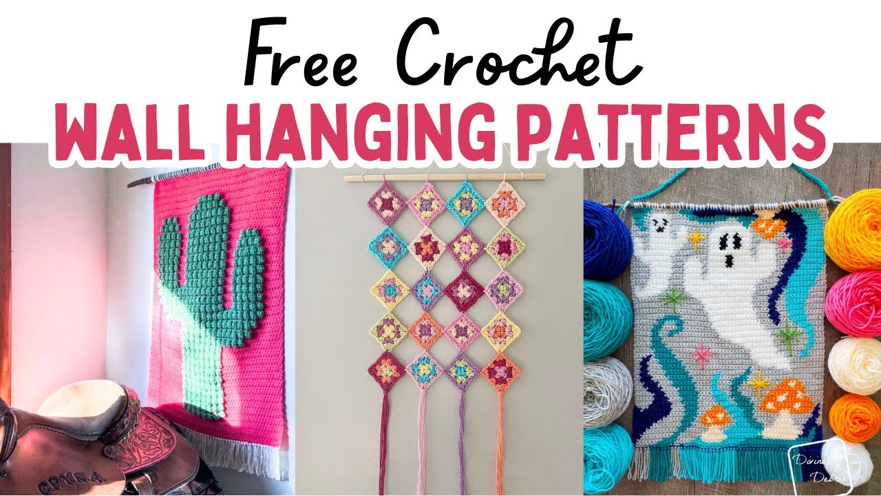 30 FREE Crochet Wall Hanging Patterns | Crochet Home Decor Wall Art # ...