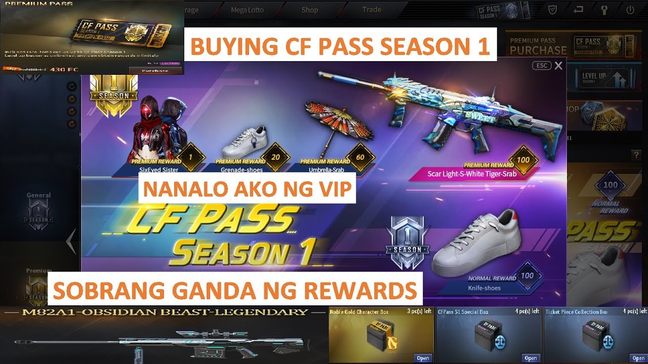 BUYING CF PASS SEASON 1 (SOBRANG GANDA NG REWARDS) CFPH - YouTube