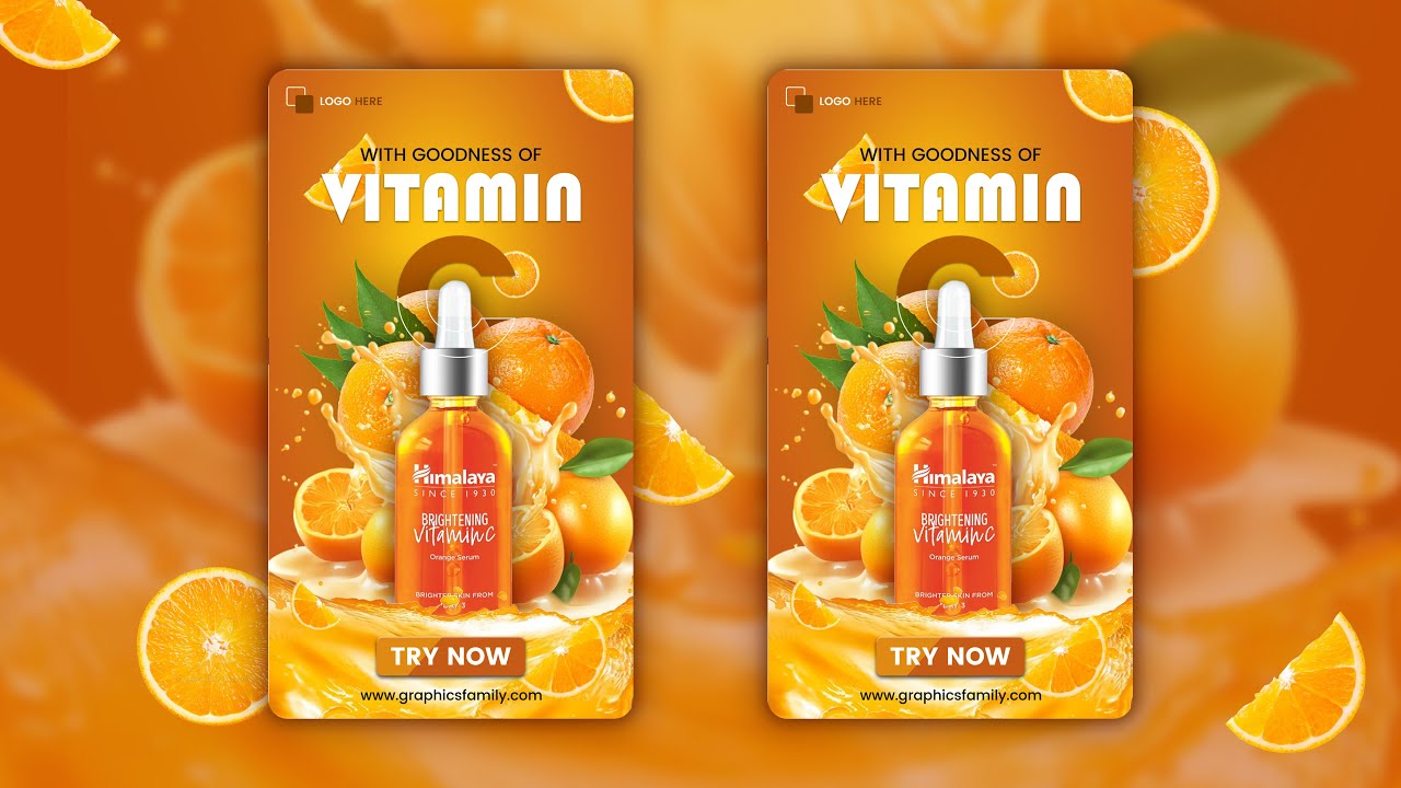 How to Design Serum Poster in Photoshop Product Advertisement Design ...