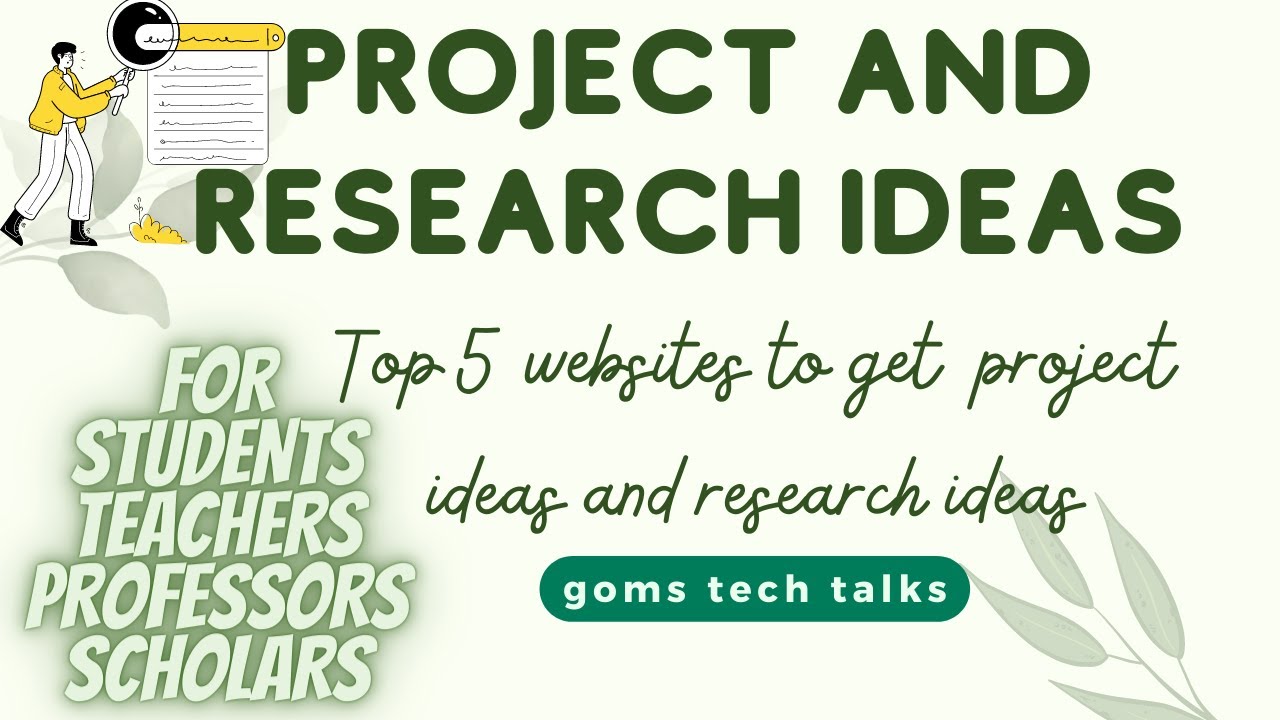 Research ideas and Project ideas for the students, teacher, professors ...