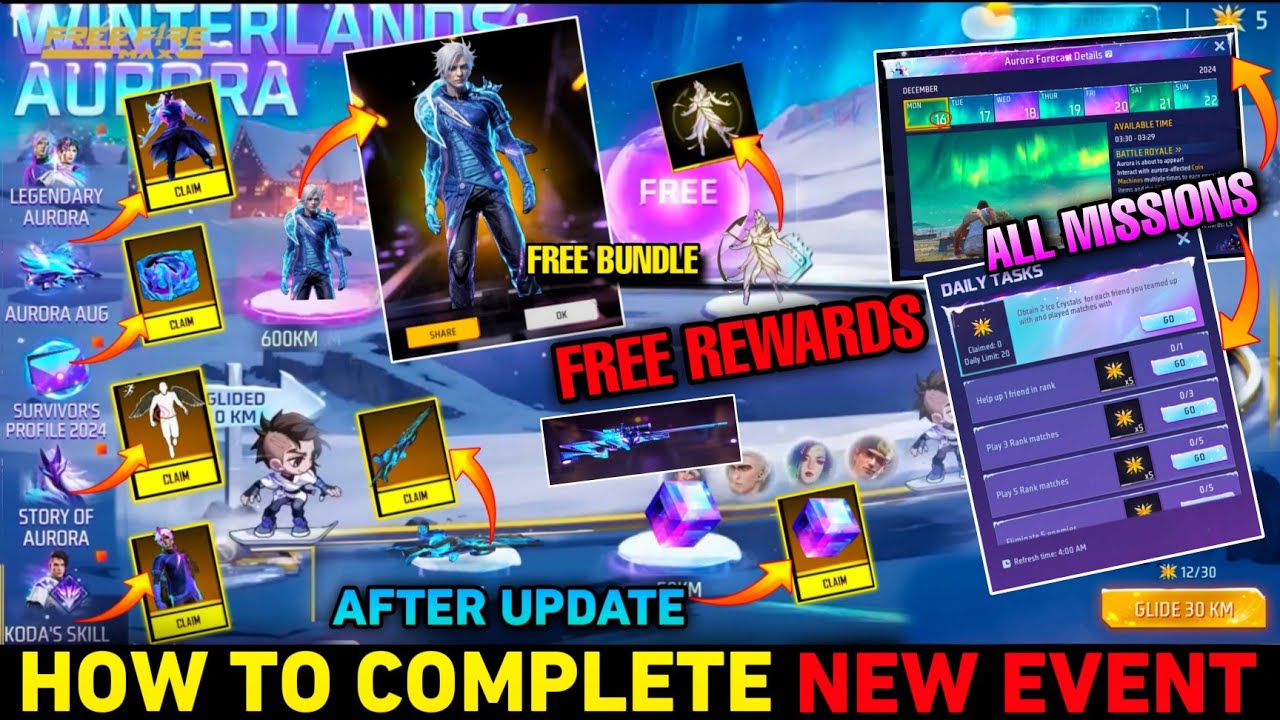 How To Complete Winterland Aurora Event | Rewards Kaise Milega | in ...