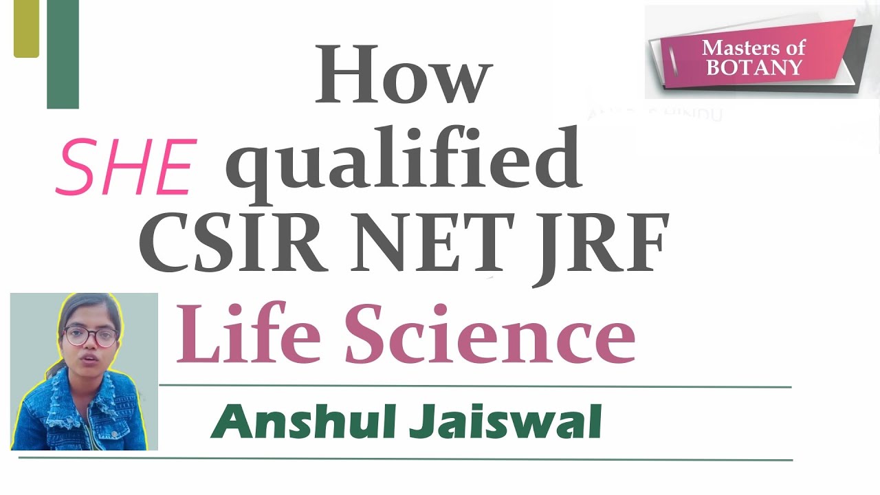 Anshul Jaiswal | CSIR NET JRF Life Science Success | Meet the confident ...