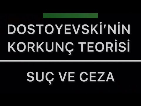 Dostoyevski’nin korkunç teorisi suç ve ceza / seslendiren Muhsin yıldırım sesli kitap 