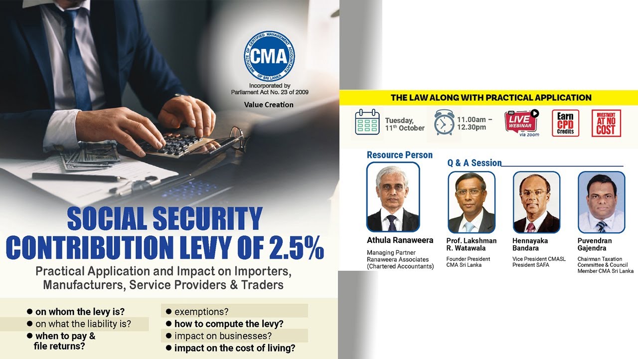 CMA CPD Webinar | SOCIAL SECURITY CONTRIBUTION LEVY OF 2.5% PRACTICAL ...