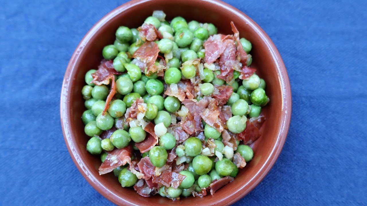 Peas with ham | Spanish tapas | Eating from the garden #Tapas #Spain # ...