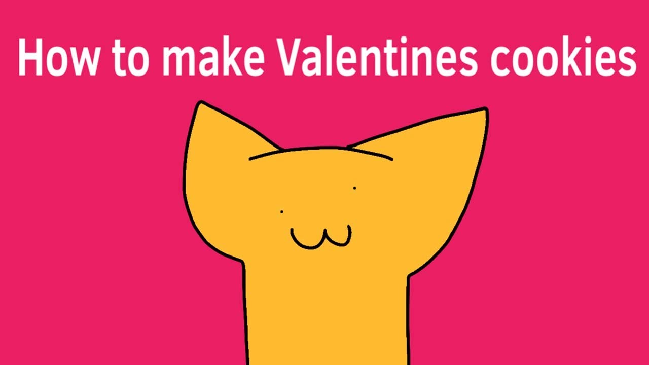 How to Make Valentine's Day Cookies - Funny Cat Flipaclip - YouTube