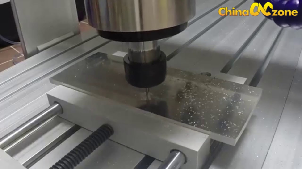 Small CNC Machine 6040 2200W Spindle for Aluminum Milling - YouTube