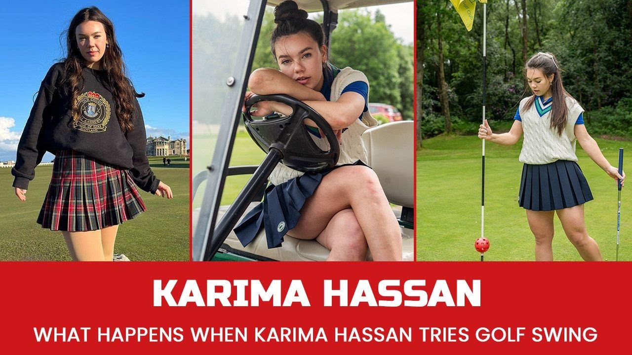 What Happens When Karima Hassan Tries Golf Swing... Beautiful New ...