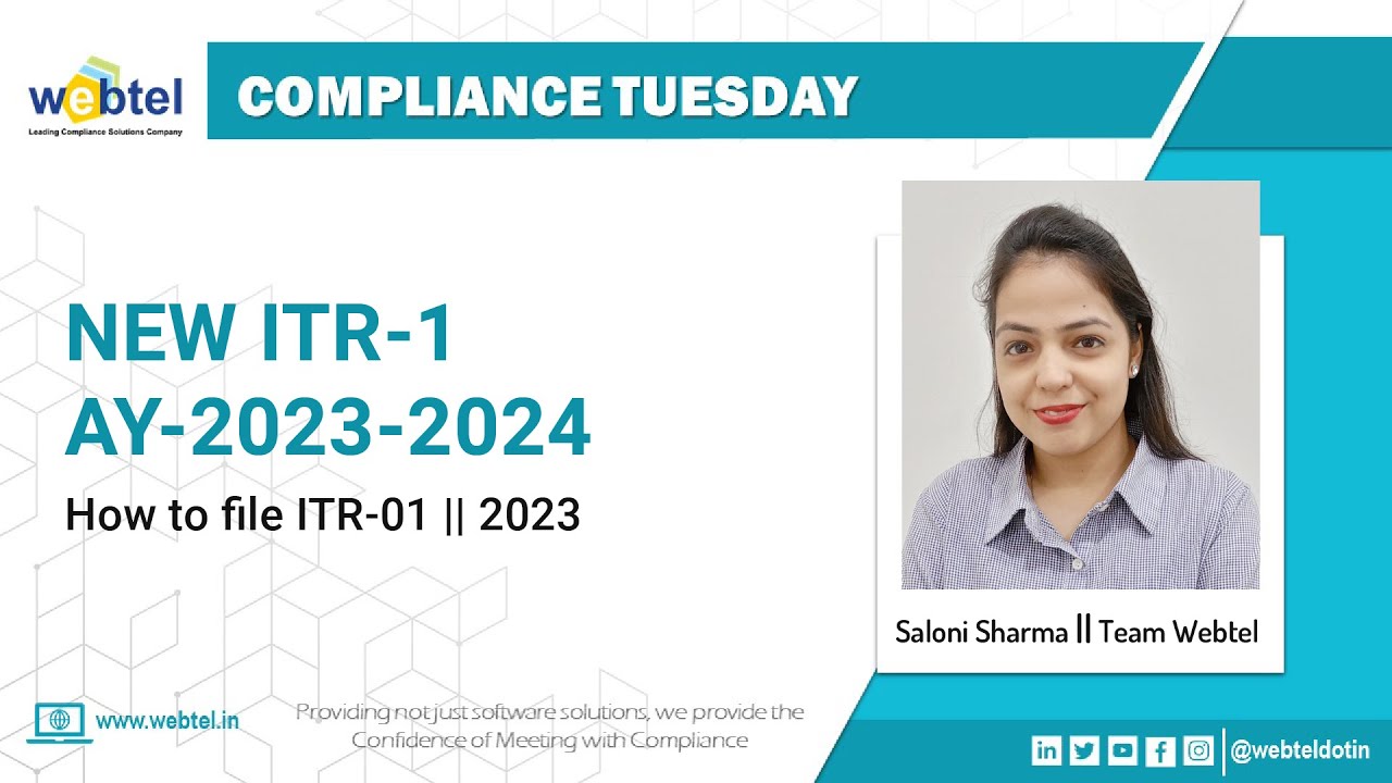 Income Tax Return filing online AY 2023-24 | How to file ITR-01 | 2023 ...