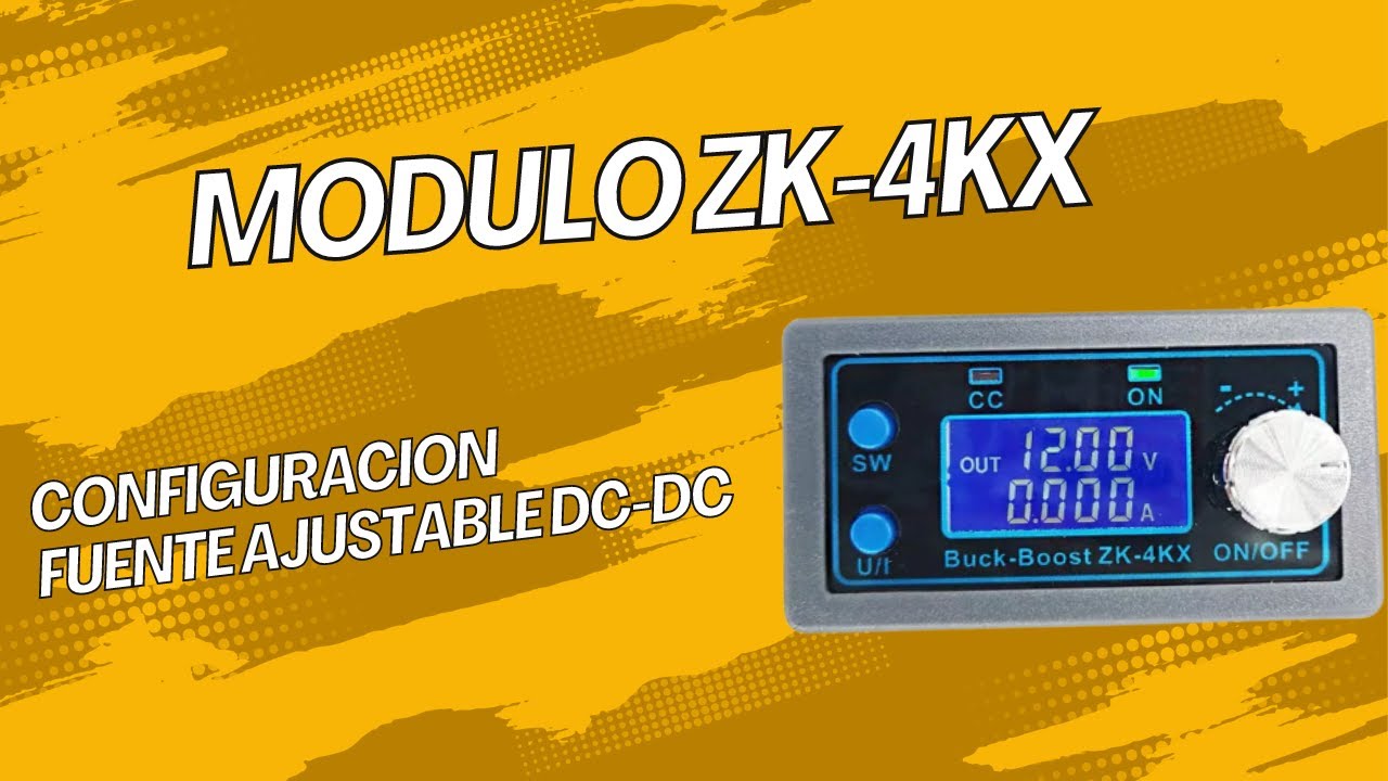 Como Conectar Y Configurar el Modulo ZK-4kx Fuente De Alimentacion ...