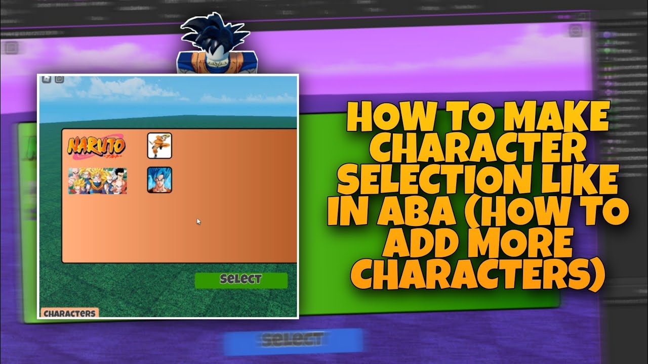 HOW TO MAKE CHARACTER SELECTION LIKE IN ABA PART 2 HOW TO ADD MORE HOW TO MAKE CHARACTER SELECTION LIKE IN ABA PART 2 HOW TO ADD MORE