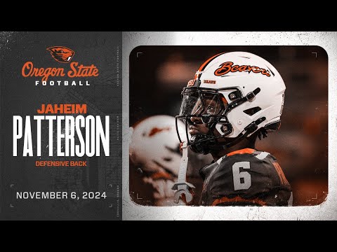 Oregon State Football Interview: Jaheim Patterson (11/6/24) - YouTube