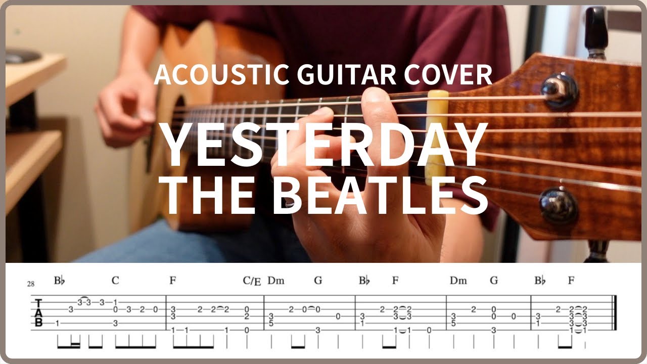 Yesterday - The Beatles (guitar cover) - YouTube