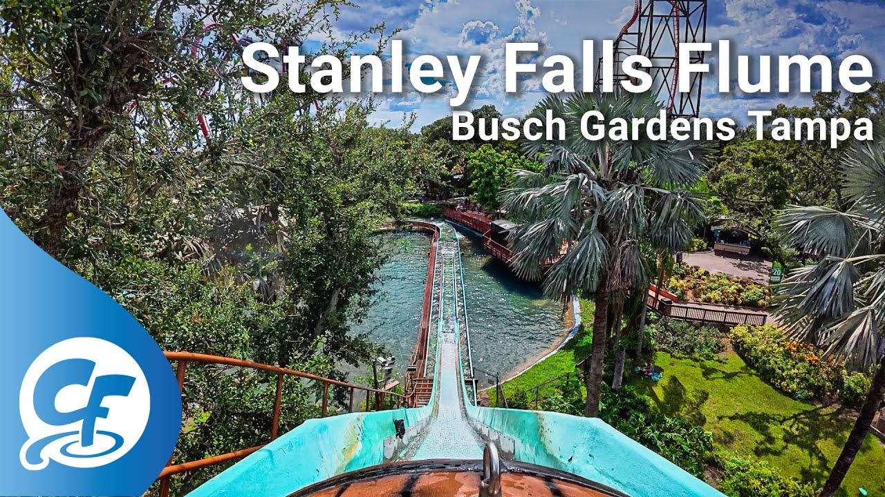 Stanley Falls Flume on-ride 4K POV Busch Gardens Tampa - YouTube