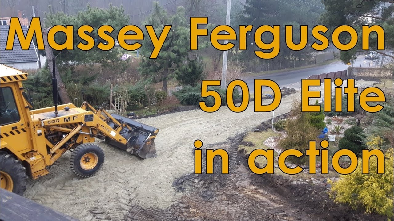 Massey Ferguson 50D ELITE in action - YouTube