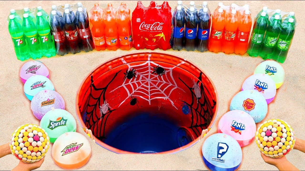 EXPERIMENT: Blue Toothpaste Eruption from Coca, Sprite, Pepsi, Vs ...